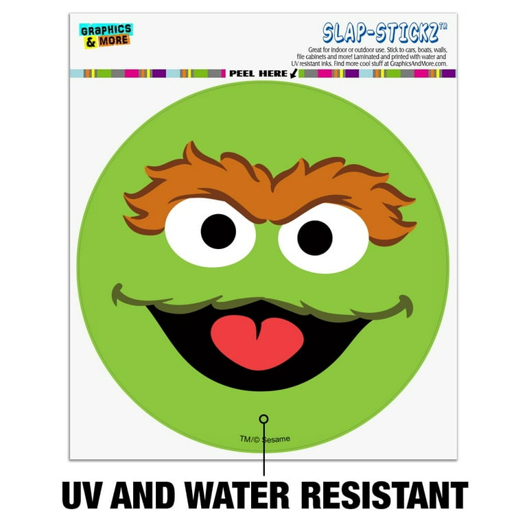 Sesame Street Oscar Face Template Oscar The Grouch Front Print