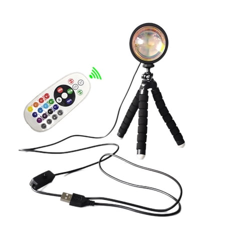 Qianli Sunset Lamp, Sunset Lamp, 16 Color Projection Lamp with Tripod ...