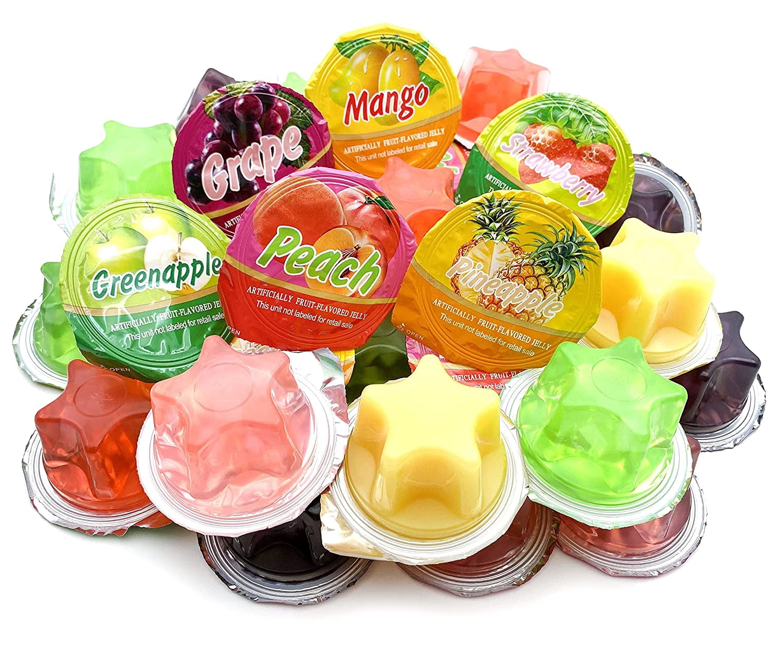 Funtasty Fruit Jelly Cups Assorted Natural Juice Jelly Candy 24 Count Funtasty Fruit Jelly Cups Assorted Natural Juice Jelly Candy 24 Count
