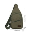 Canvas Sling Bag | Crossbody Backpack Shoulder Bag for Men & Women | Casual Rucksack | Travel ...