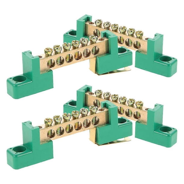 Brass Grounding Strip 4Pcs Terminal Bus For Car Boat Electric Box With ...