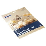 Avery Sticker Paper, Permanent Adhesive, Silver, 3 Labels (4394 ...