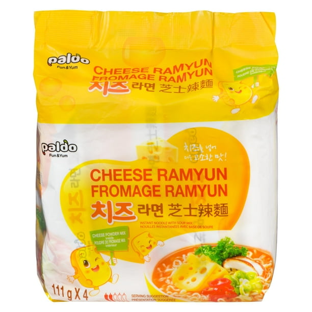 Paldo Cheese Ramyun Noodle, 111g x 4 - Walmart.ca