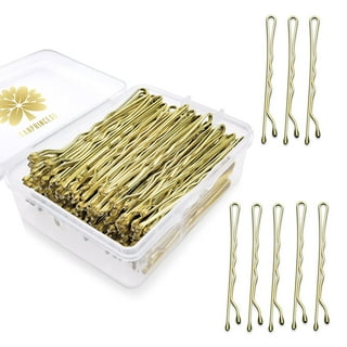 200Pcs 2.75" Large Bobby Pins Silver, Jumbo Bobby Hair Pins Brown Bobby ...