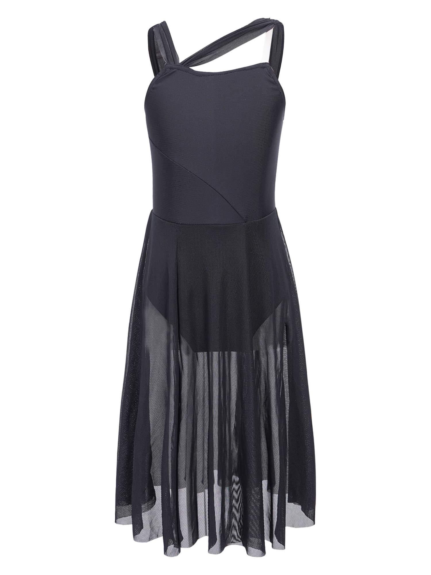 MSemis Kids Girls Ballet Dance Dress Lyrical Modern Gymnastics Leotard ...