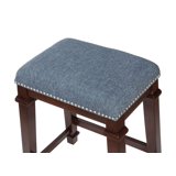 Linon Kyley Tweed Bar Stool, 31 inch Seat Height, Multiple Colors ...