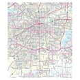 Dallas & Fort Worth Regional Area Major Arterial Wall Map, Laminated ...