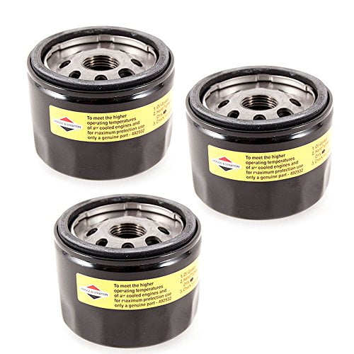 Briggs & Stratton Genuine OEM 492932 492932S Oil Filter (3 Pack ...