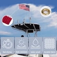 DANF Marine American Flag for Boat 12x18 Inch, Embroidered, Weather ...
