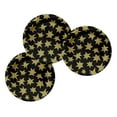 Stars Disposable Paper Plates, 7", Black and Gold, 24 Count, by Way To ...