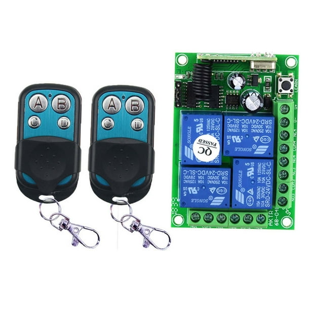 Remote Controller Switch 12V Relay Receiver Module for Lighting Garage ...