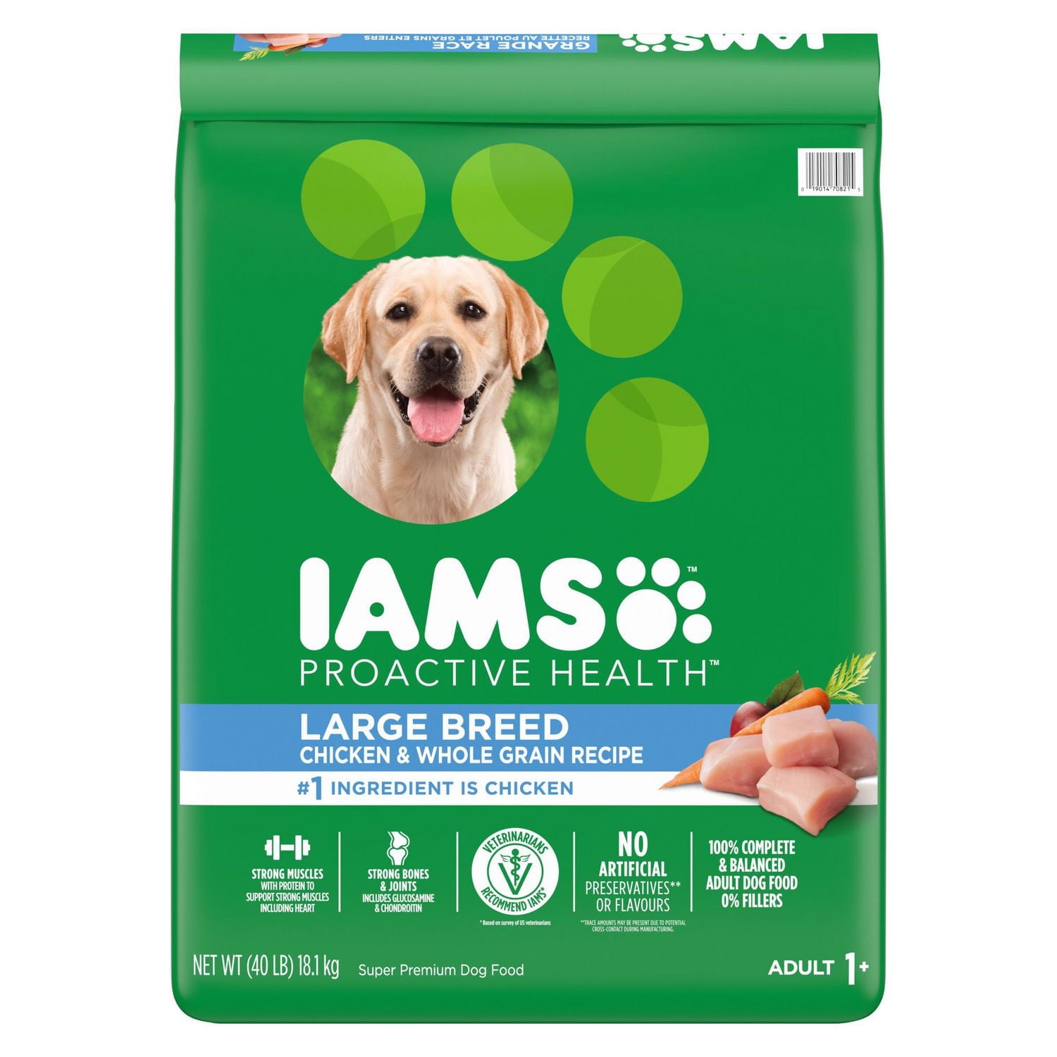 Click here for Iams Chicken & Whole Grains Recipe Adult Large Bre... prices