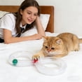 Interactive Infinity Track Cat Toy, Self-Play Roller Ball Circuit for ...