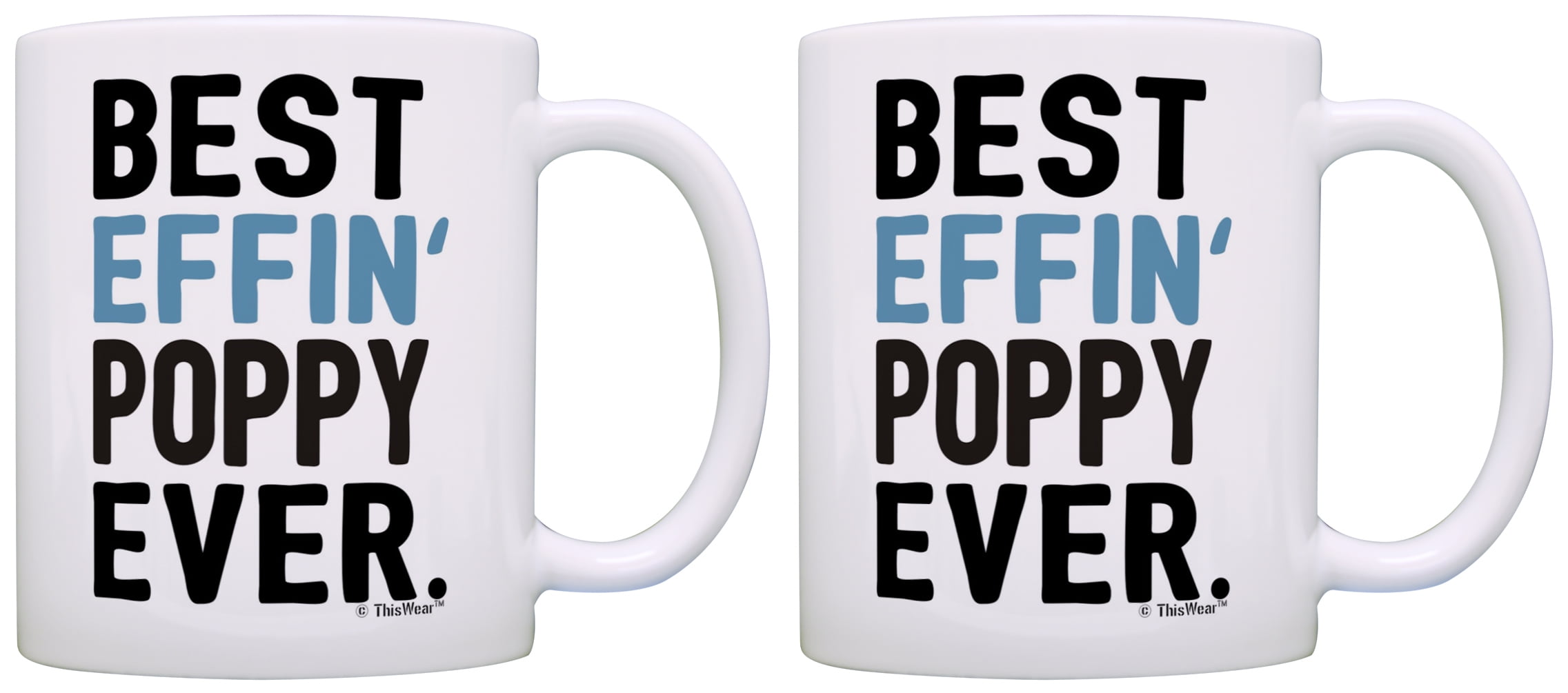 ThisWear Poppy Mug from Granddaughter Best Effin Poppy Ever Birthday ...