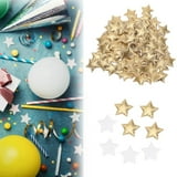 200 Pcs Five-Pointed Star Shiny Non-Woven Sponge Decorative Star ...