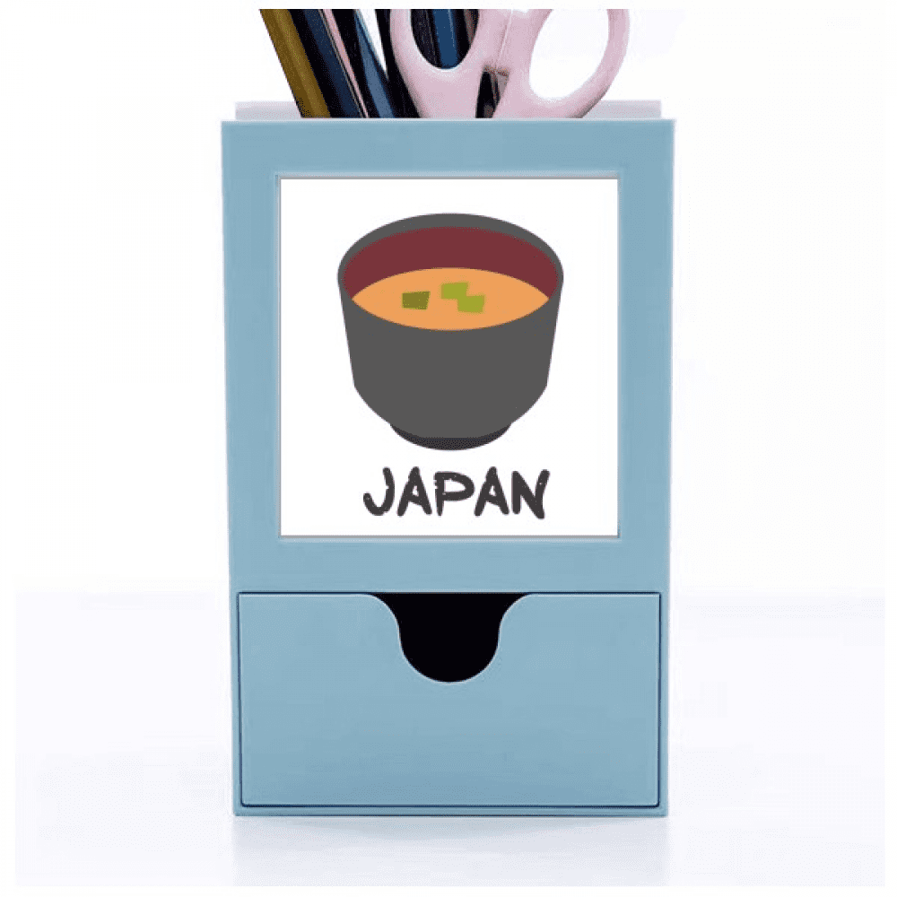 Traditional Japanese Tasty Miso Soup Desk Supplies Organizer Pen Holder ...