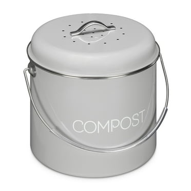 Unbrand Compost Bin for Kitchen Countertop, 1.3 Gallon Compost Bucket ...