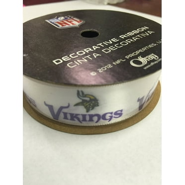 Vikings Printed Ribbon 5/8-inch Width, 9 Foot Spool - Walmart.com