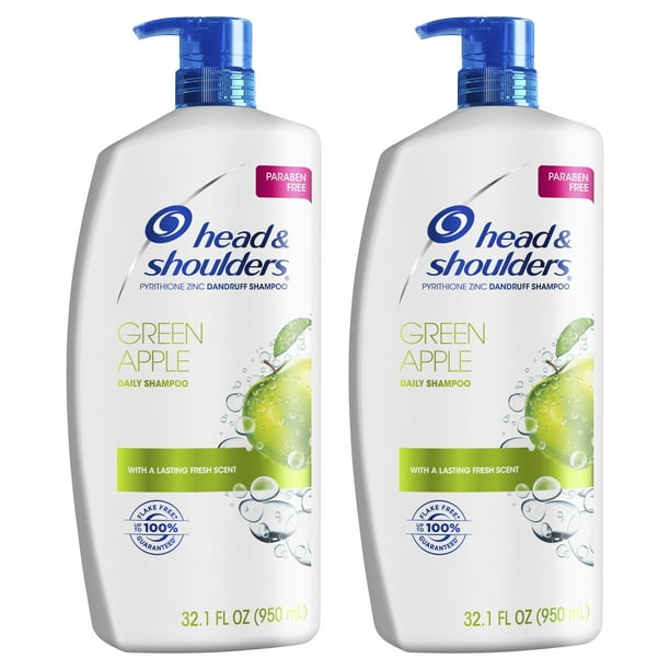 Head And Shoulders Dandruff Shampoo Green Apple 32 1 Fl Oz 2 Pack