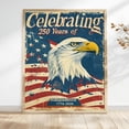 Affixzi USA Independence Poster: 250th Anniversary Vintage Eagle ...