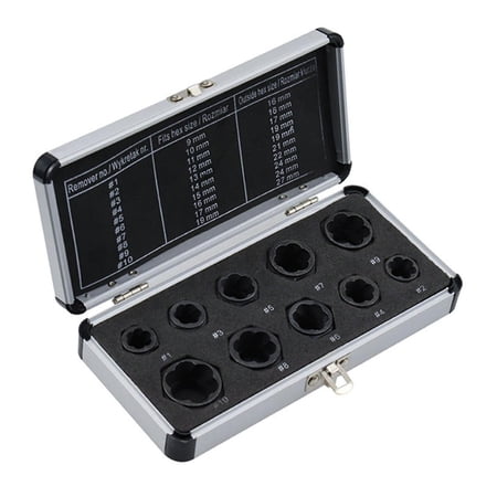Reliable 10-piece Impact Bolt Impact Bolt Nut Remover Set Bolt Remover ...