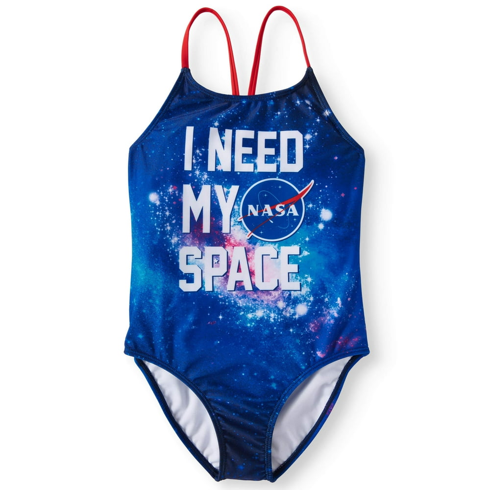 NASA - I Need My Space One-Piece Swimsuit (Little Girls & Big Girls ...