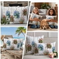 2 Pack Outdoor Waterproof Throw Pillow Covers,Spring Flowers Roses ...