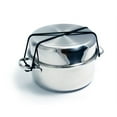 Camco Stainless Steel Nesting Cookware Set- Non Stick Pans and Pots ...