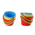 Yueyihe 4 Pcs Kids Plastic Bucket Mini Bucket Toy Mini Water Toy Bucket ...