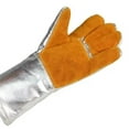 Radiation Protection Aluminum Foil High Temperature Heat Long Gloves ...