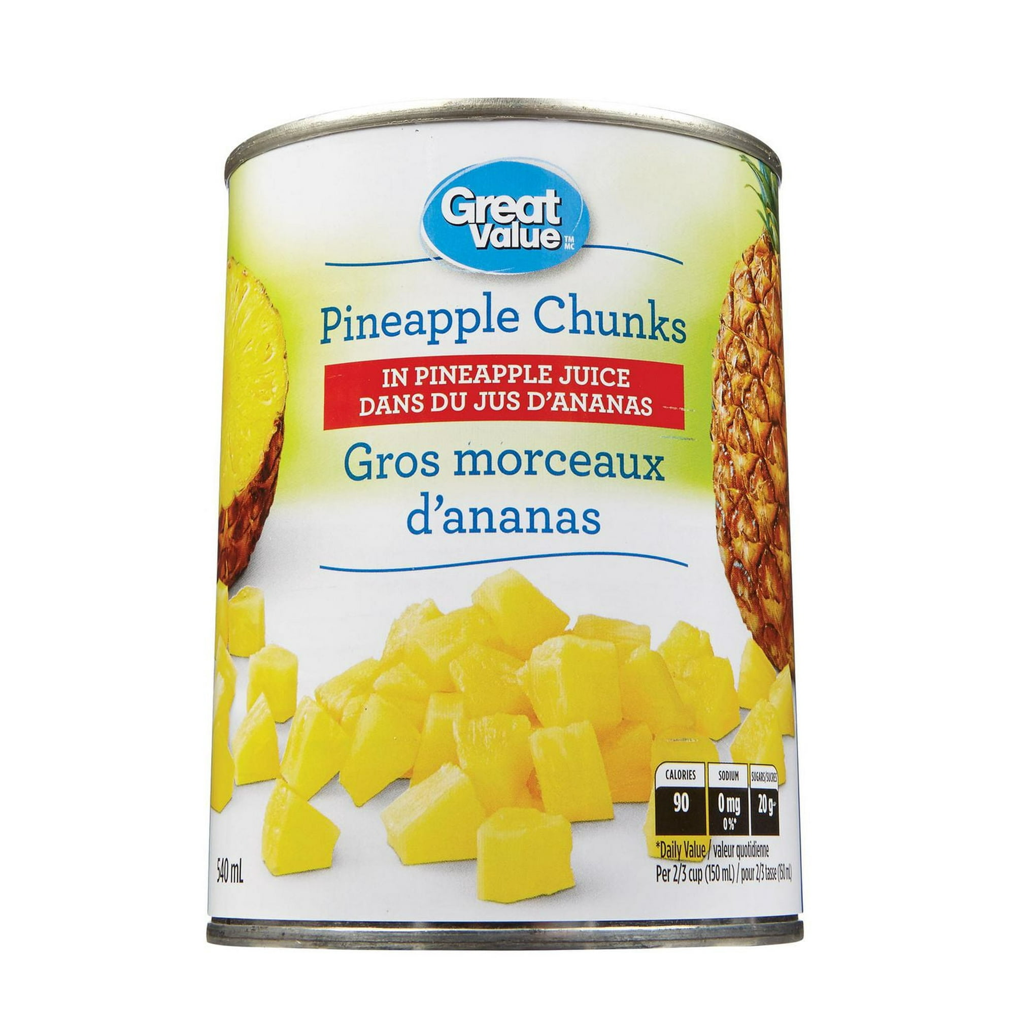 Click here for Great Value Pineapple Chunks 540 Ml prices