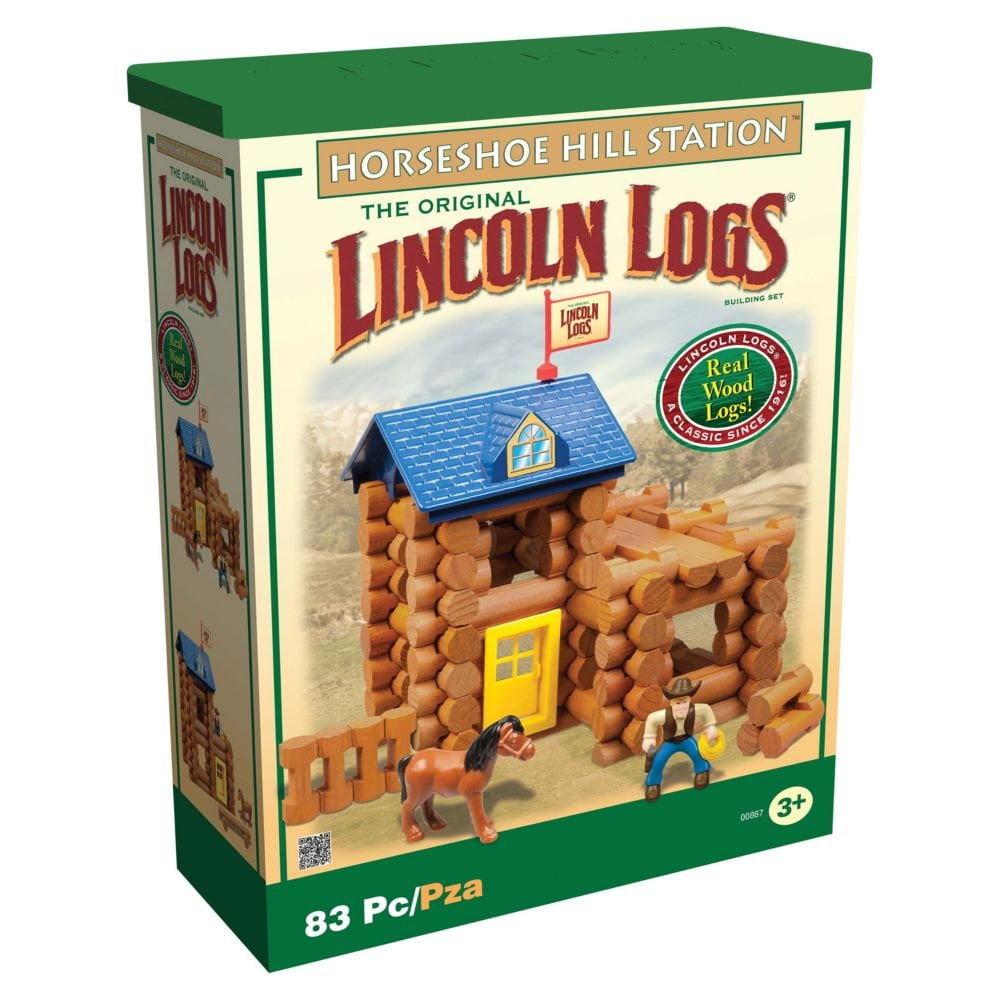 Click here for Lincoln Logs-Horseshoe Hill Station-84 Pieces-Real... prices