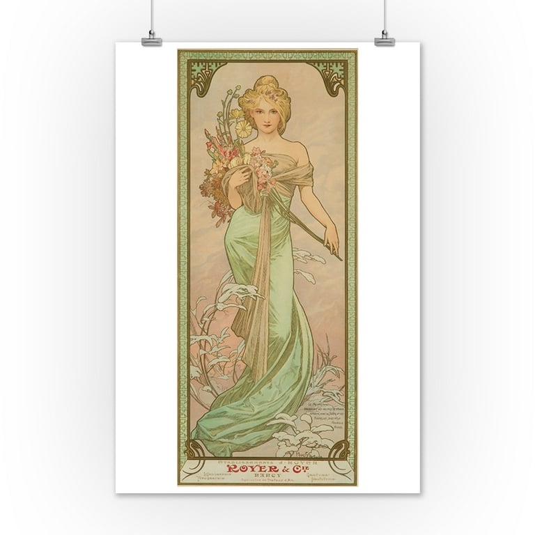 Alphonse Mucha Seasons Spring