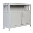 Emma + Oliver 40 Inch Buffet and Sideboard with Open Storage Shelf and ...
