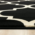 Allstar Black Wool-Touch Look High Quality Woven Area Rug . High ...