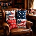 4Pcs Independence Day Pillowcases Americans Flag Living Room Sofa ...