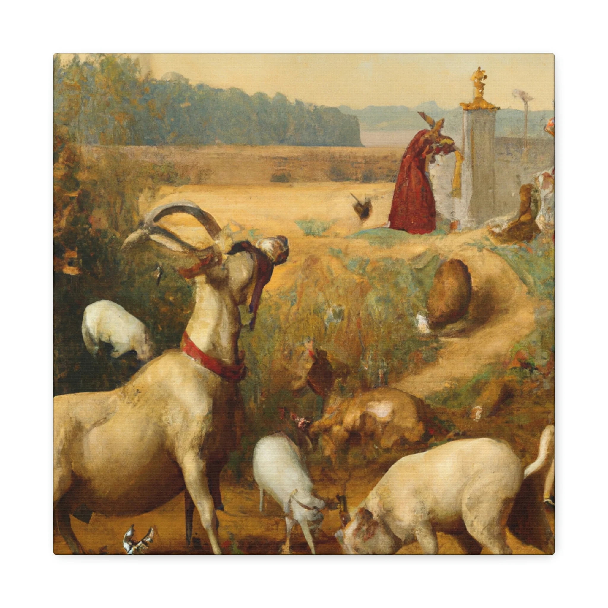 Goat in Baroque Splendor - Canvas - Walmart.com