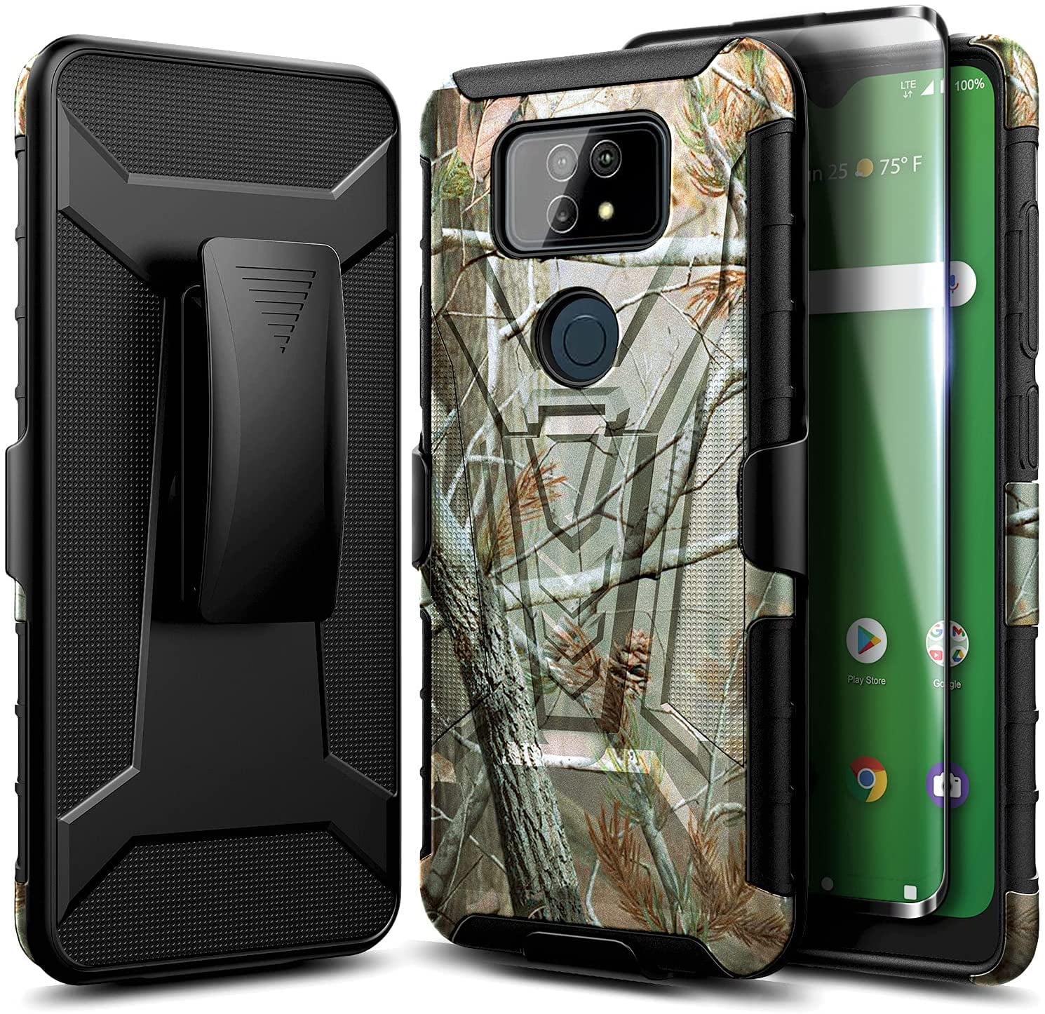 Cricket Ovation 2 / AT&T Maestro Max (2021) Phone Case with Tempered ...