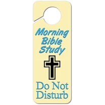 Morning Bible Study Do Not Disturb Plastic Door Knob Hanger Sign ...