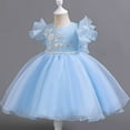 Dress for Girls Sky Blue Girls Dress Tulle Dress Toddler Tea Party ...