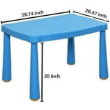 Domi Kids Table, Enlarged Plastic Toddler Desk for Arts & Crafts, Snack ...