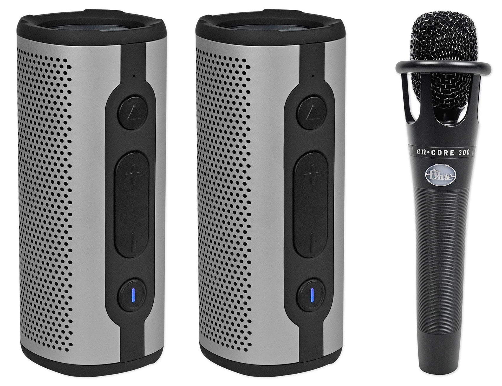 Blue Encore 300 Studio or Live Sound Microphone Mic+Linkable Bluetooth Speakers - Walmart.com