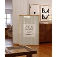 What’s The Best That Could Happen Wall Art Sage Green Stripe Print ...