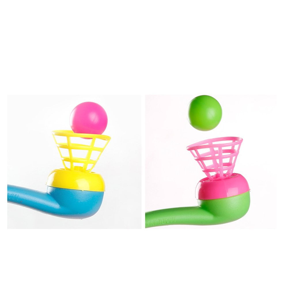 Floating Blow Balls Tube Toy Classic Traditional Plastic Suspension ...