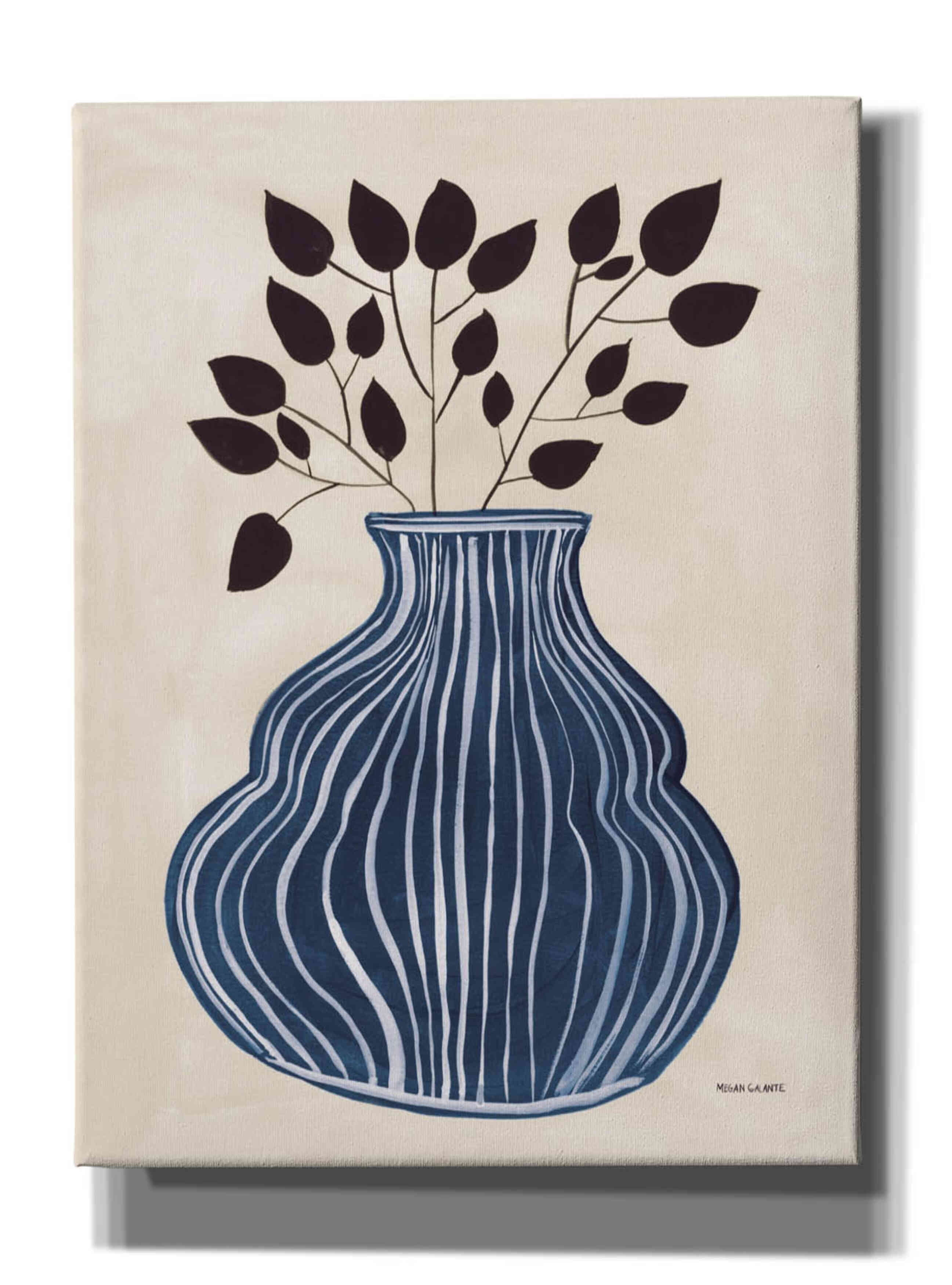 Epic Graffiti 'Lapis Vase' by Megan Galante, Giclee Canvas Wall Art, 40 ...