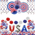 Pffriz Fourth Of July Patriotic Party Decorations Set American Flag