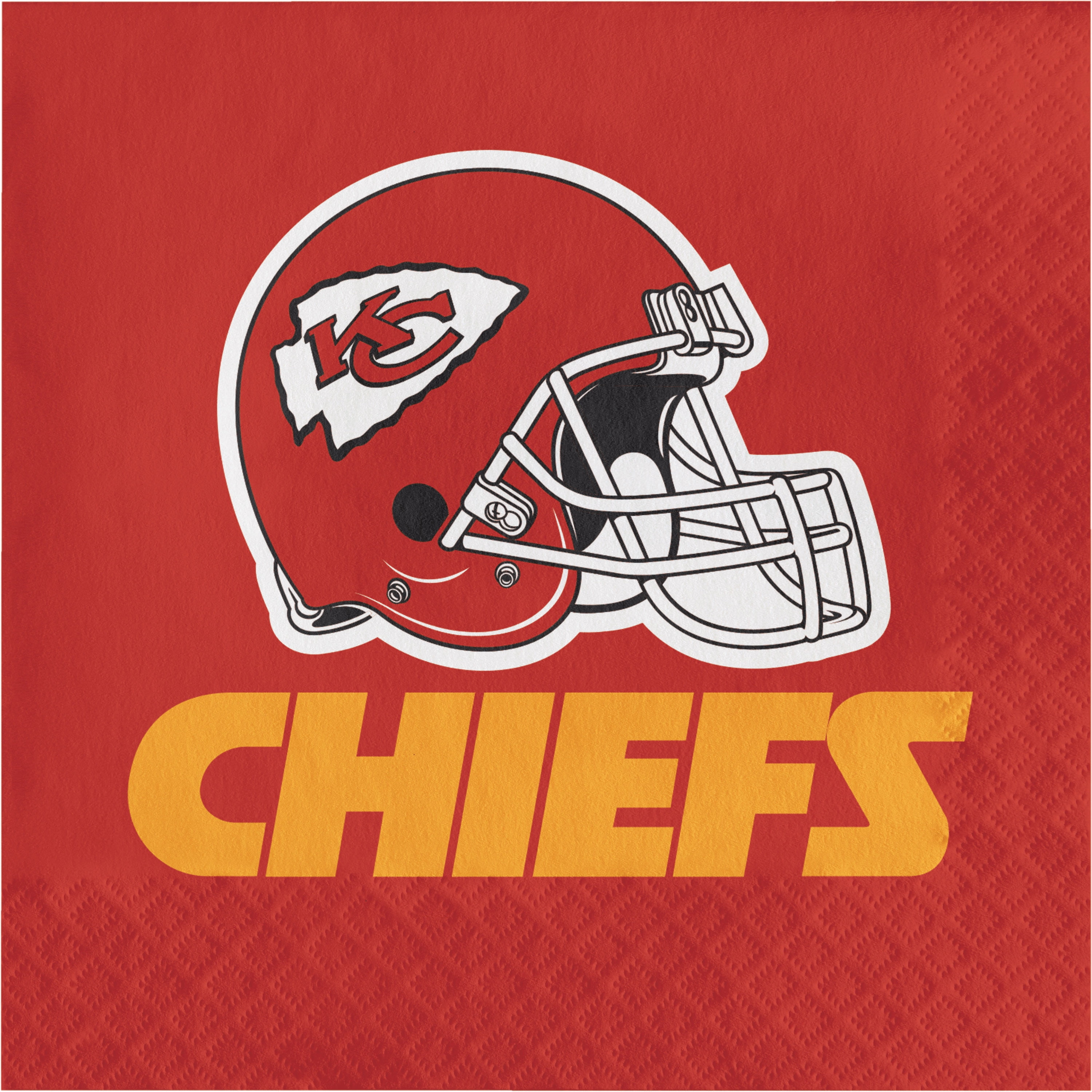 Kansas City Chiefs Paper Napkins 48 Count for 24 Guests - Walmart.com