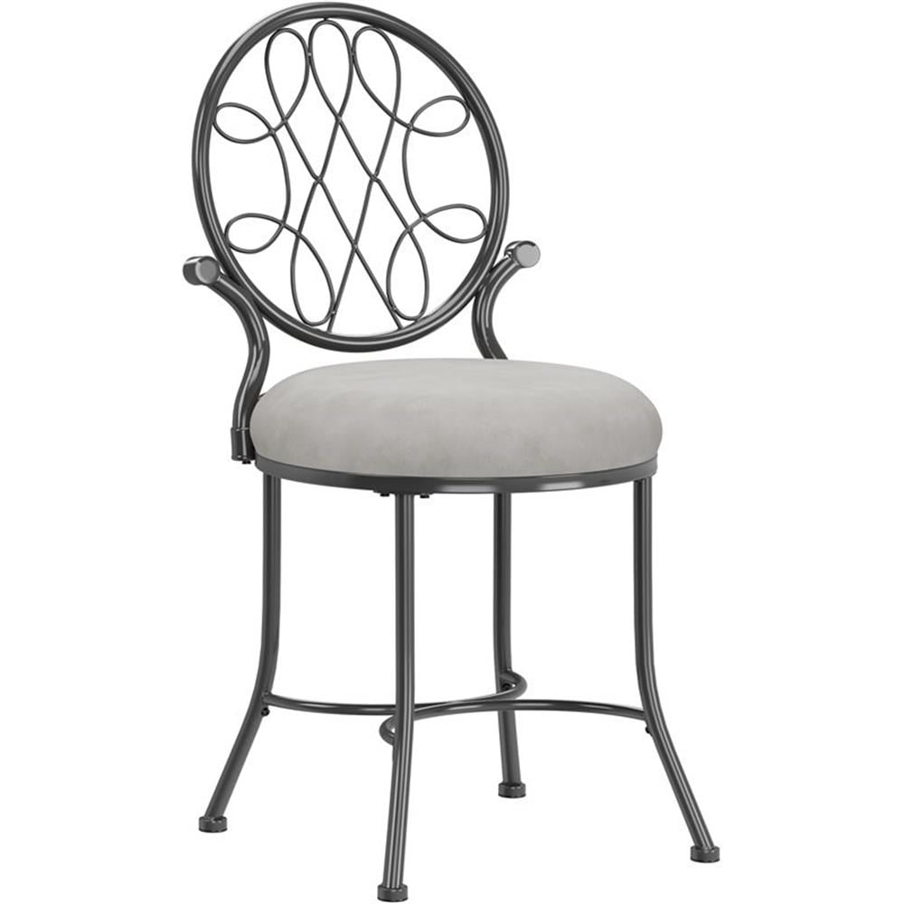 Click here for Hillsdale Furniture Omalley Metal Vanity Stool Met... prices
