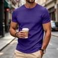 AHMOMEI S-5XL Purple Men's Athletic Shirts & Tees Lightweight Quick Dry ...