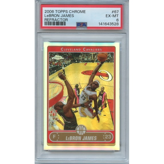 2006-07 Topps Chrome LeBron James #67 Refractor Parallel/Variety Base ...